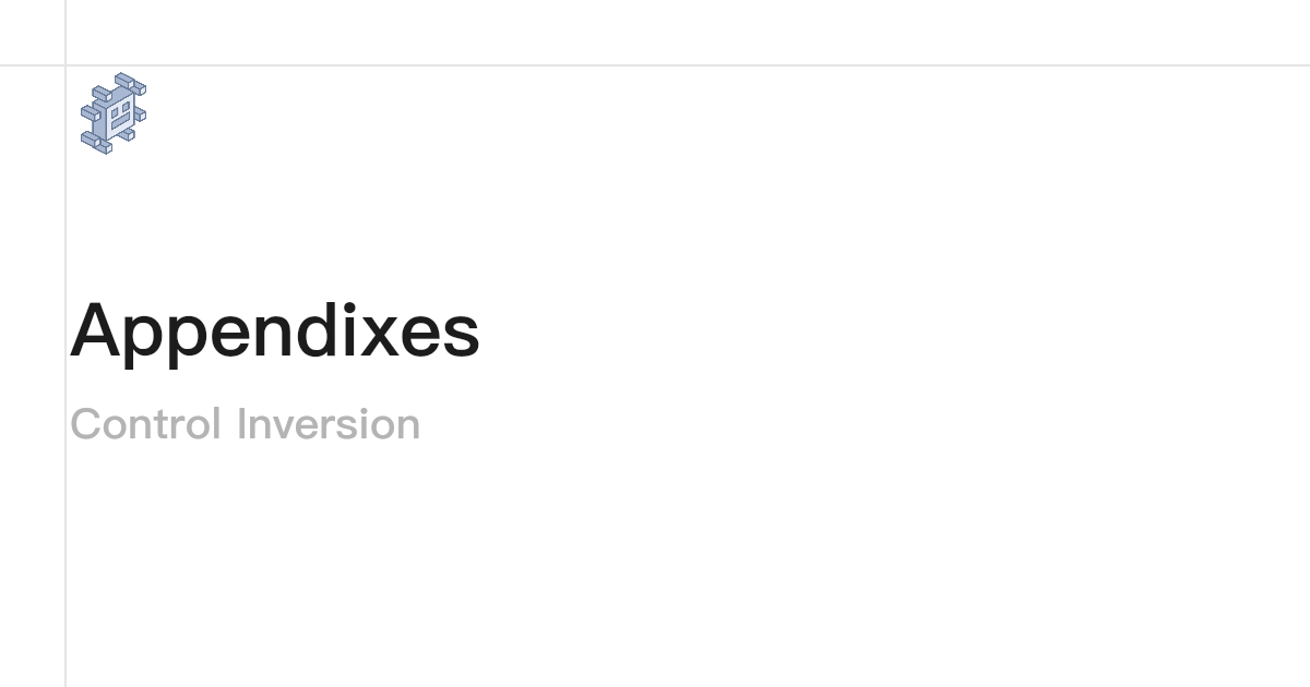 Appendixes · Control Inversion